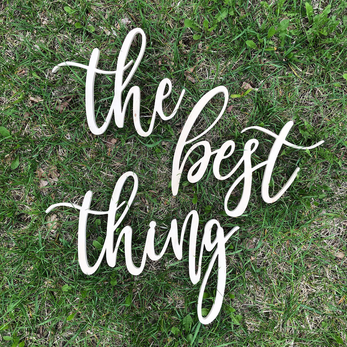 Word Cut Outs – Oak&Feather
